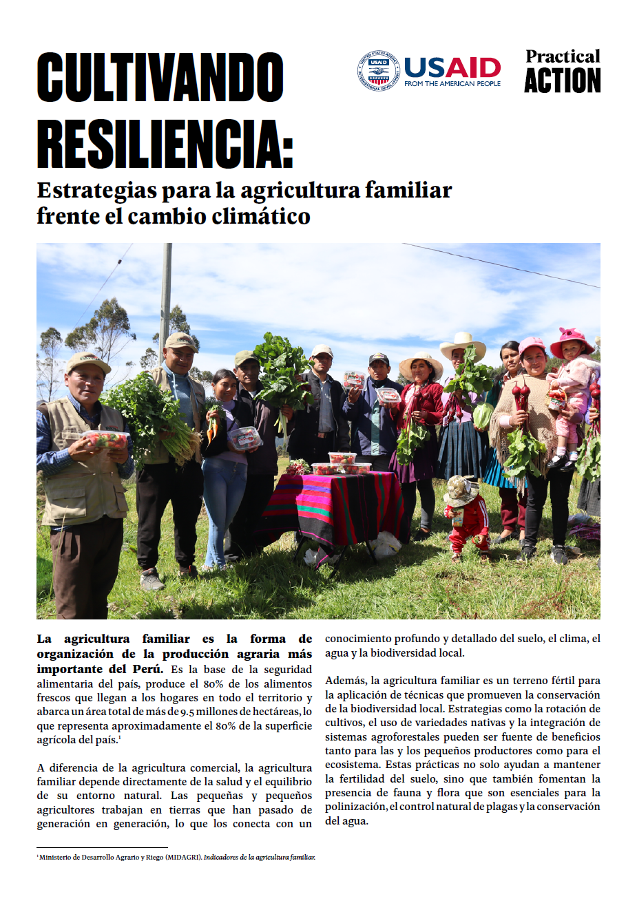 Cultivando resiliencia: Estrategias para la agricultura familiarfrente ...