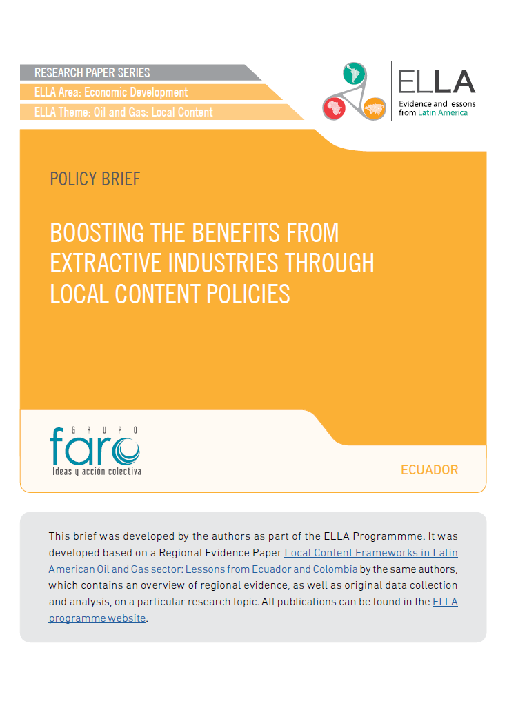 Boosting the benefits from extractive industries through local content ...