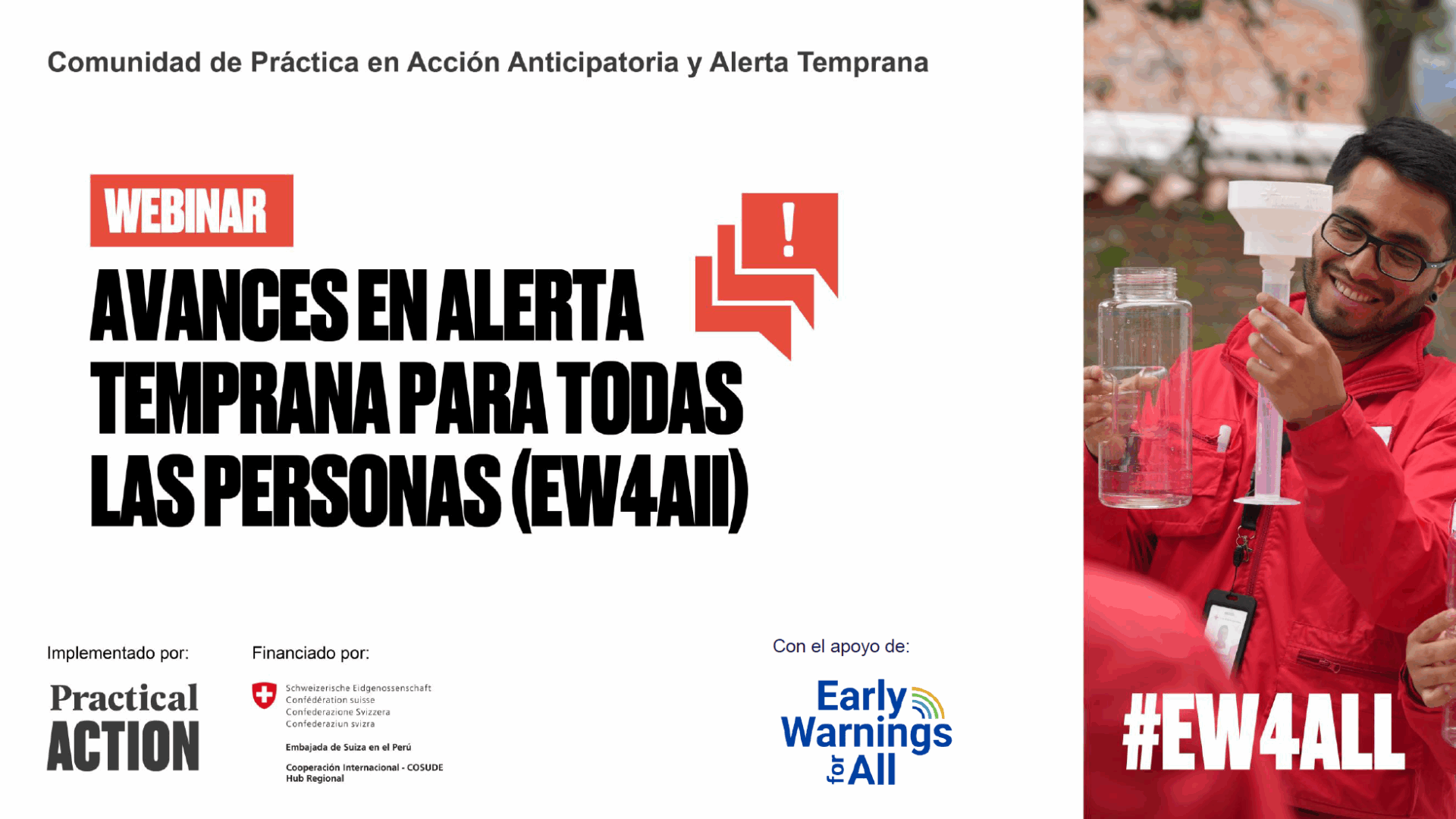 Webinar: Avances en Alerta Temprana para Todas las Personas (EW4AII) - Practical Action en ...